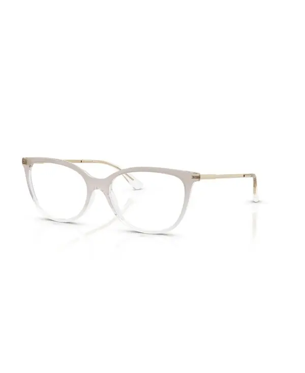 VOGUE EYEWEAR Oval Full Rim Eyeglasses - Transparent Gradient Brown
