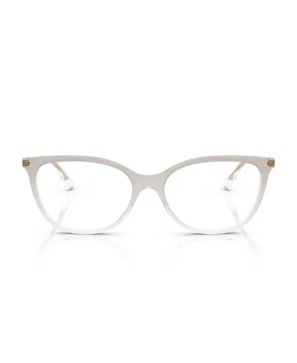 VOGUE EYEWEAR Oval Full Rim Eyeglasses - Transparent Gradient Brown