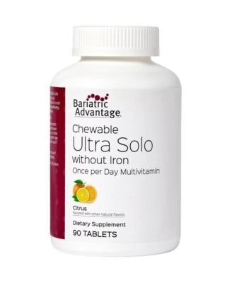 BARIATRIC ADVANTAGE Chewable Ultra Solo Without Iron Citrus 90 Tablets Pack Of 1 - No Color