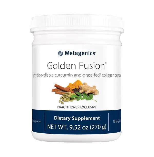 METAGENICS Golden Fusion Curqfen Curcumin With Grass-fed Collagen Peptides - No Color