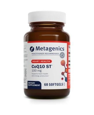 METAGENICS Coq10 St 100 100 Mg Ubiquinone With Vitamin E For Heart Energy Antioxidant Support Non Gmo Gluten Free Soy Free 60 Softgels - No Color