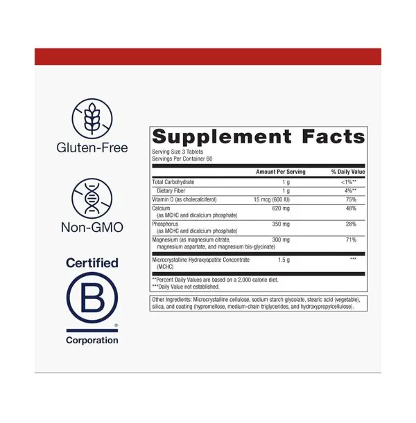 METAGENICS Bone Builder With Magnesium For Comprehensive Bone Strength And Wellness With Calcium