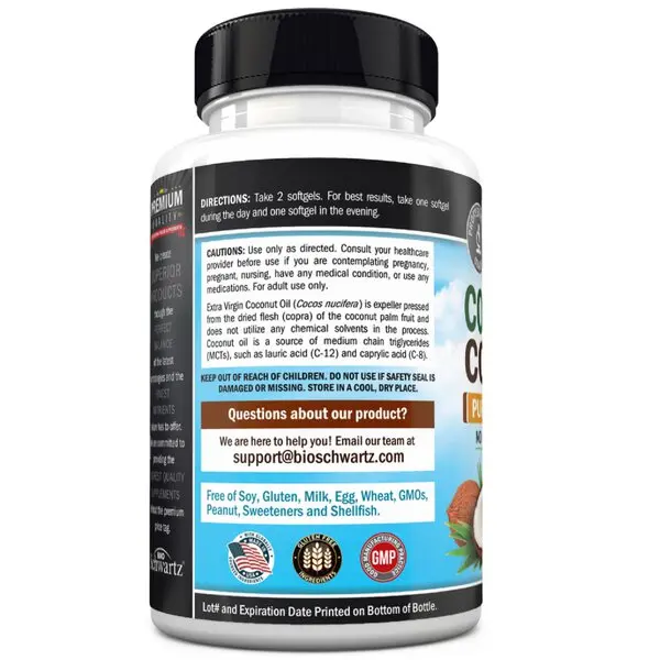BIOSCHWARTZ Coconut Oil Capsules 2000mg