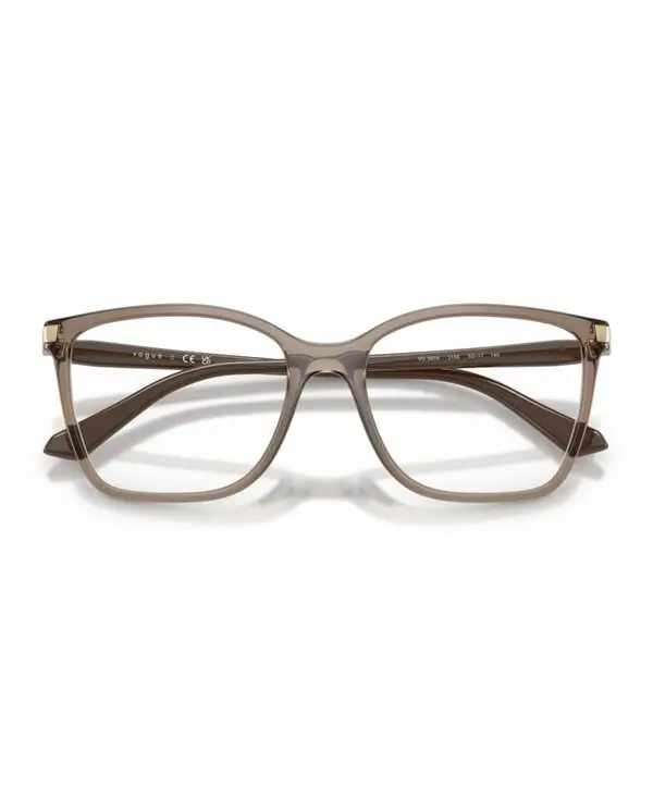 VOGUE EYEWEAR Square Frame Eyeglasses - Transparent Brown