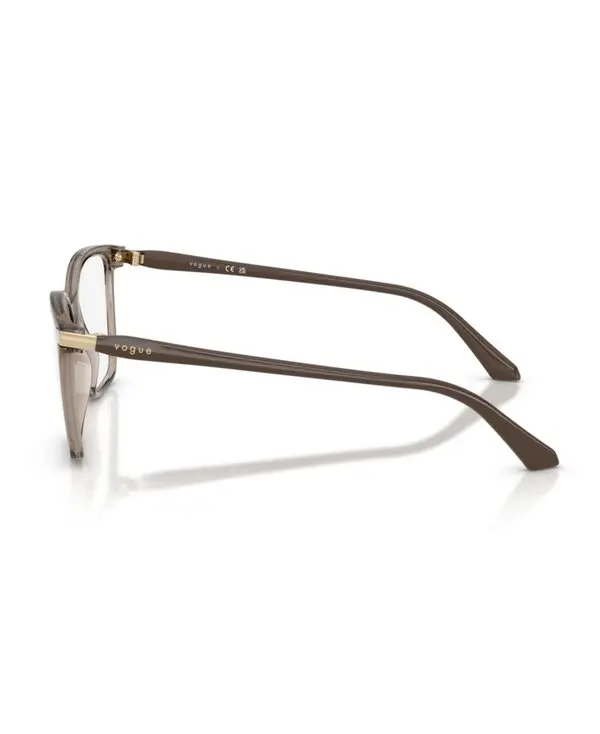 VOGUE EYEWEAR Square Frame Eyeglasses - Transparent Brown