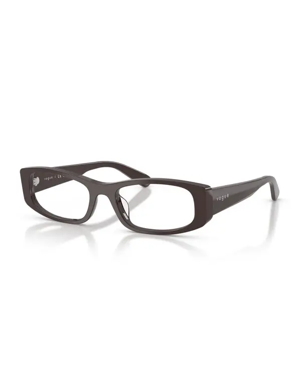VOGUE EYEWEAR Pillow Acetate Full Rim Eyeglasses - Moka