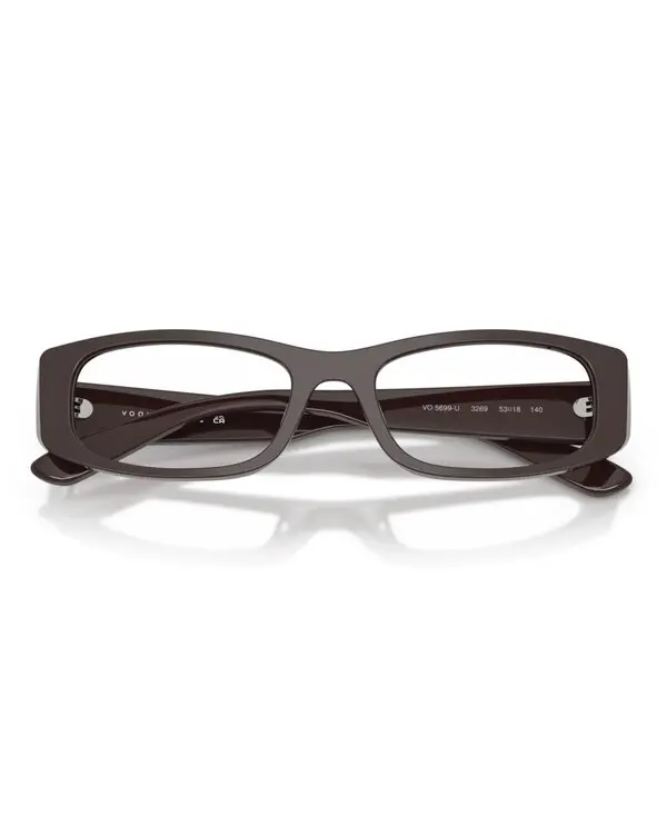 VOGUE EYEWEAR Pillow Acetate Full Rim Eyeglasses - Moka