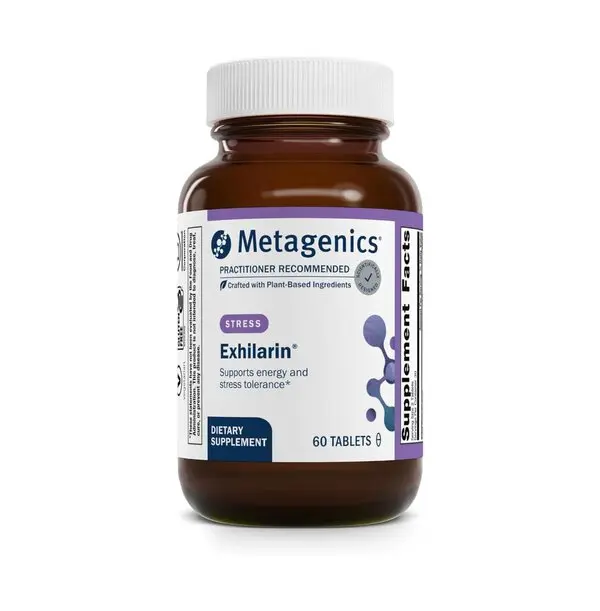 METAGENICS Exhilarin Energy And Stress Tolerance Support Supplement With Ashwagandha - No Color