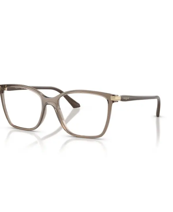 VOGUE EYEWEAR Square Frame Eyeglasses - Transparent Brown