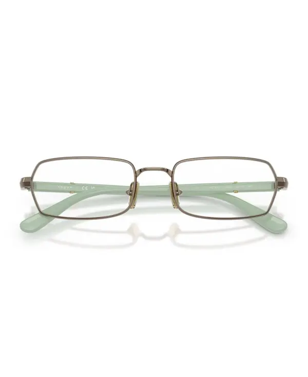VOGUE EYEWEAR Irregular Metal Eyeglasses - Light Brown