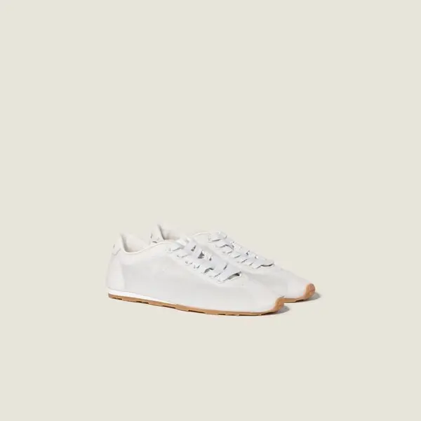 Miu Miu Plume Mesh Fabric Sneakers