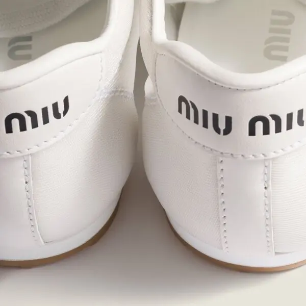 Miu Miu Plume Mesh Fabric Sneakers