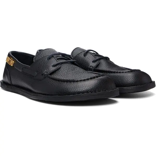 Moschino Leather Boat Shoes