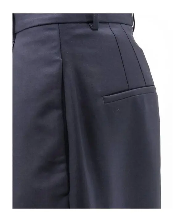 RÓHE High-waisted Pleated Straight-leg Trousers