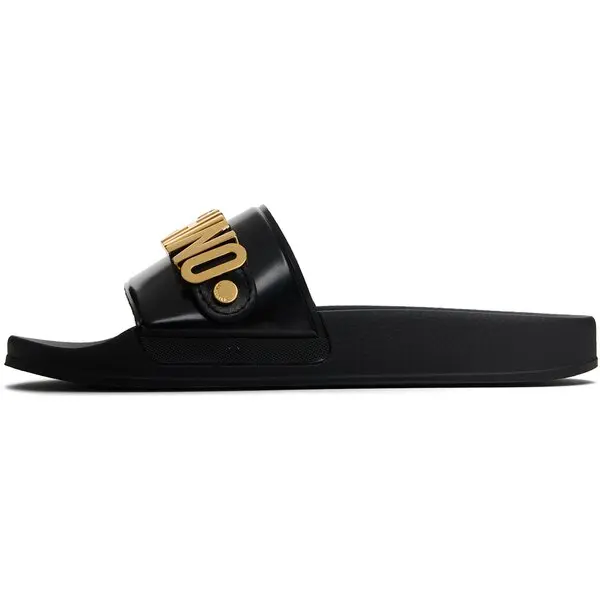 Moschino Lettering Logo Slippers