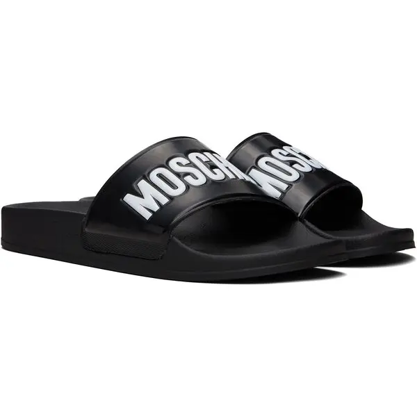 Moschino Logo Slippers