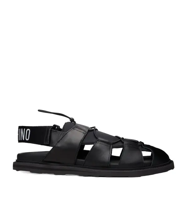 Moschino Sporty Sandals - Black