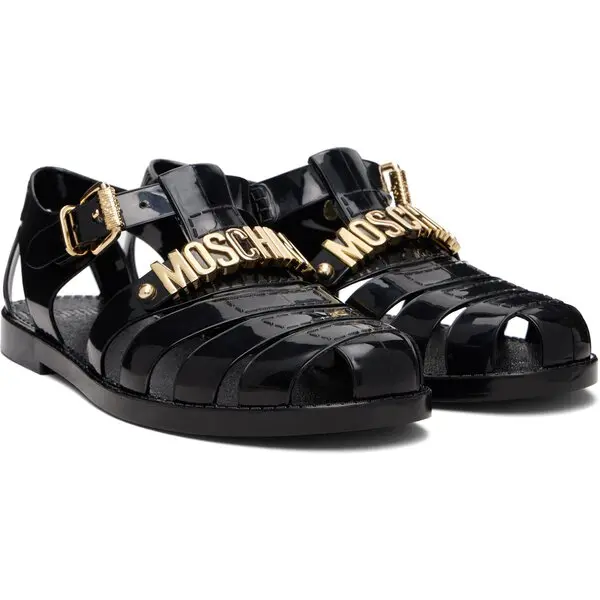 Moschino Jelly Logo Sandals