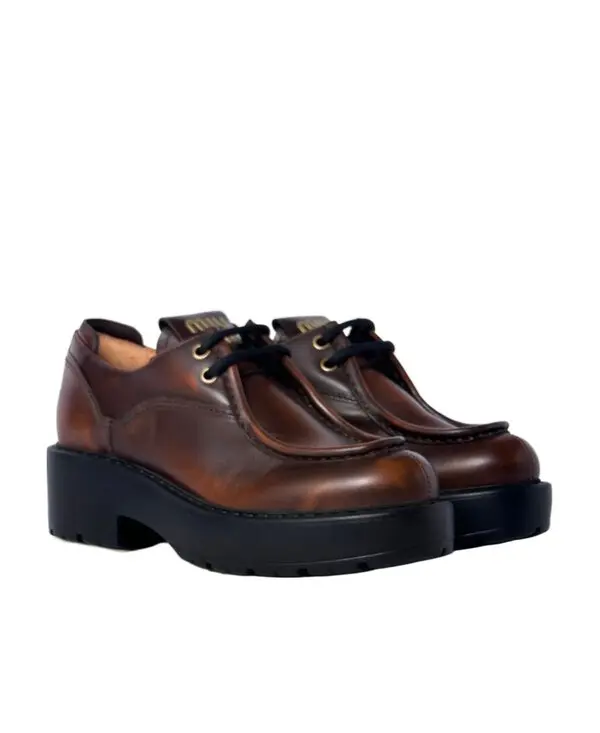 Miu Miu Lace-up Platform Loafers