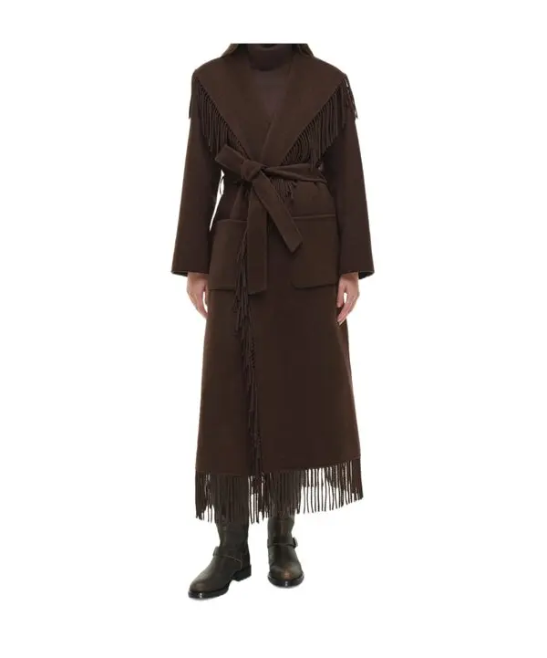 Simkhai Carrie Fringe Coat