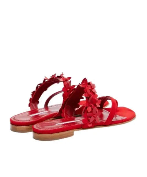 Manolo Blahnik Versatile Cross-strap Flat Sandals