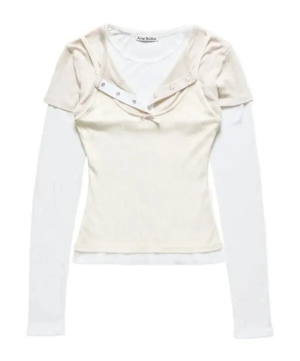 Acne Studios Layered Top With Bow