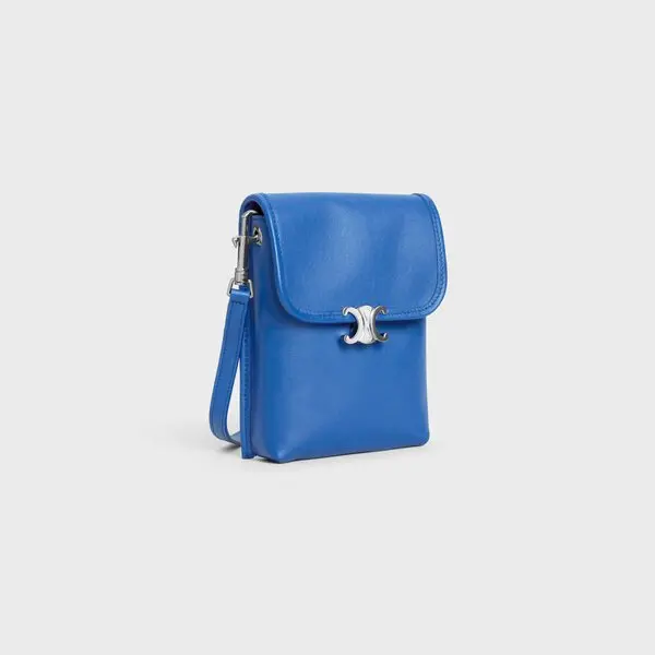 Celine Vertical Pouch Soft Triomphe In Smooth Lambskin