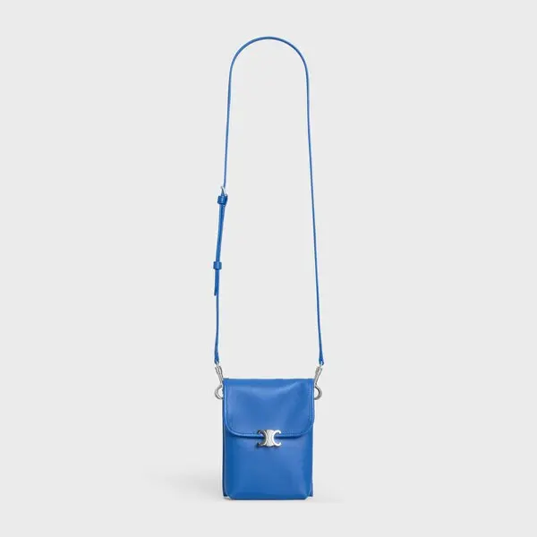 Celine Vertical Pouch Soft Triomphe In Smooth Lambskin