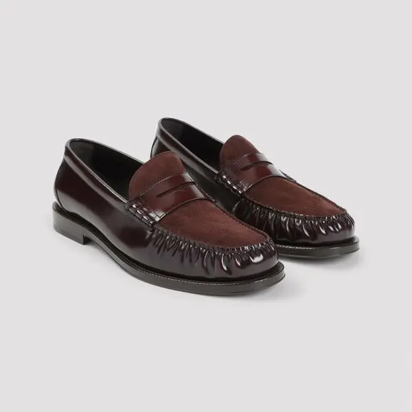 Brunello Cucinelli Penny Loafers - Red