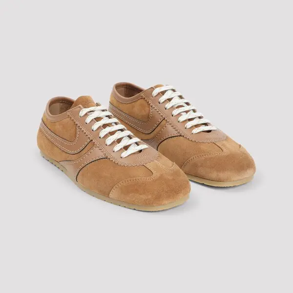 Dries Van Noten Suede And Leather Sneakers - Multicolor