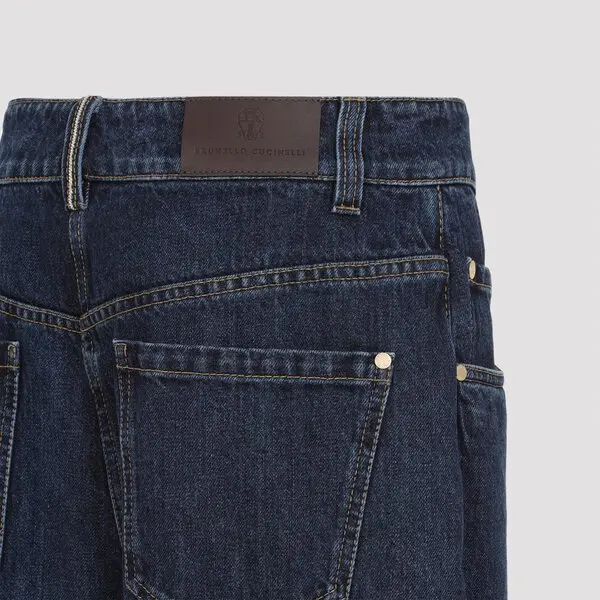 Brunello Cucinelli Barrel Leg Denim Jeans