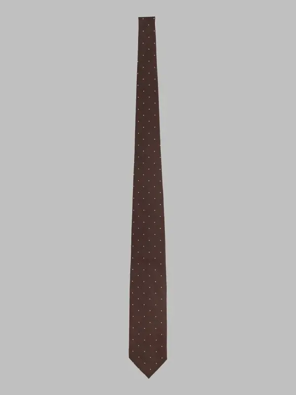 TOM FORD Jacquard Silk Cravat - Brown