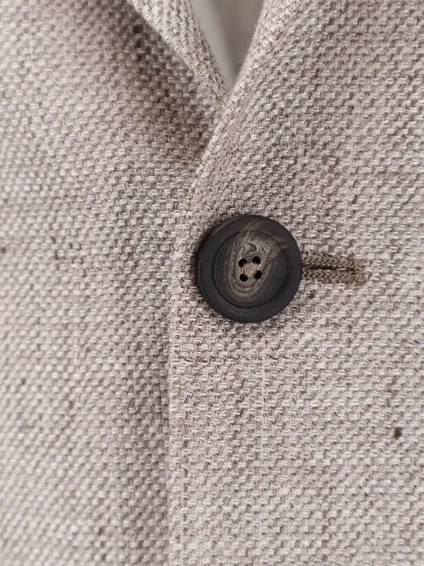 Tagliatore Single-breasted Linen And Virgin Wool Blazer