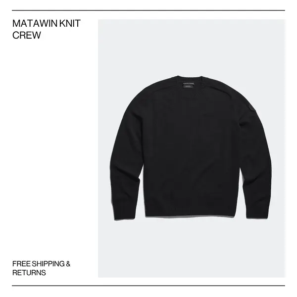 Canada Goose Matawin Knit Crew - Black
