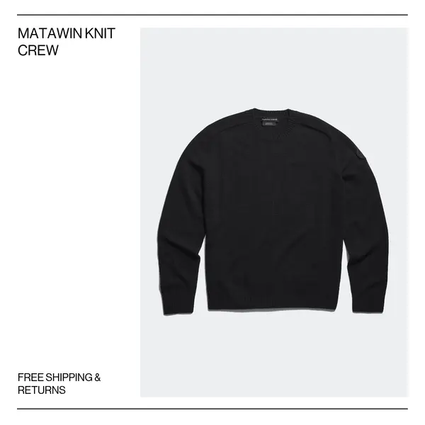 Canada Goose Matawin Knit Crew - Black