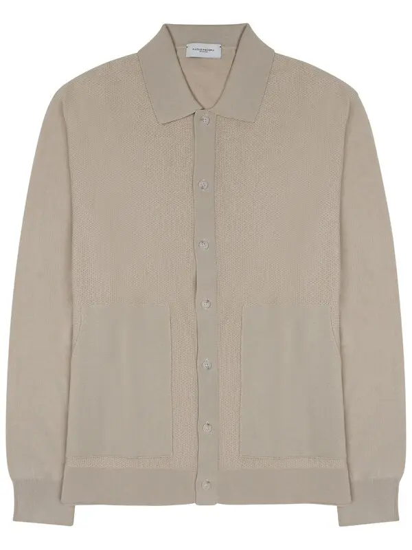 PAOLO PECORA MILANO Camicia In Maglia Di Cotone - Beige