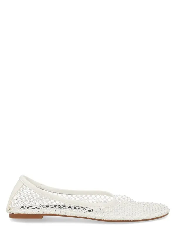 Senso Clarissa" Ballerina Flats In Mesh - White