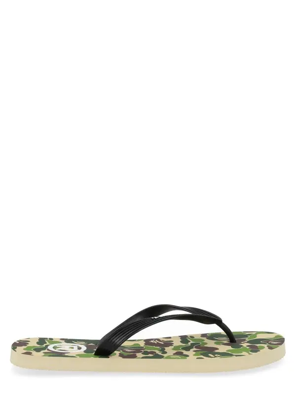 A BATHING APE Sandalo Infradito Camo - Green