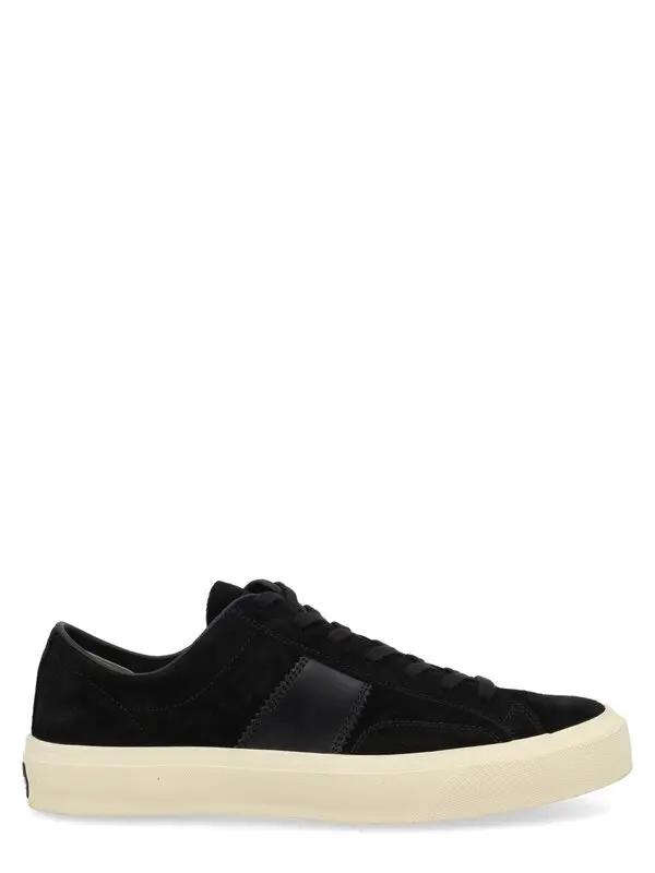 TOM FORD Sneaker Cambridge In Pelle Scamosciata - Black