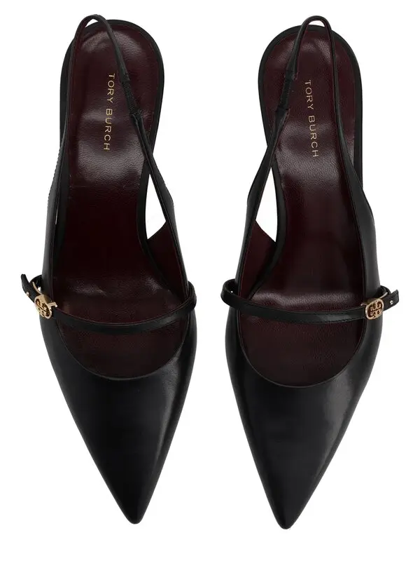 Tory Burch Mary Jane Slingback Pumps - Black