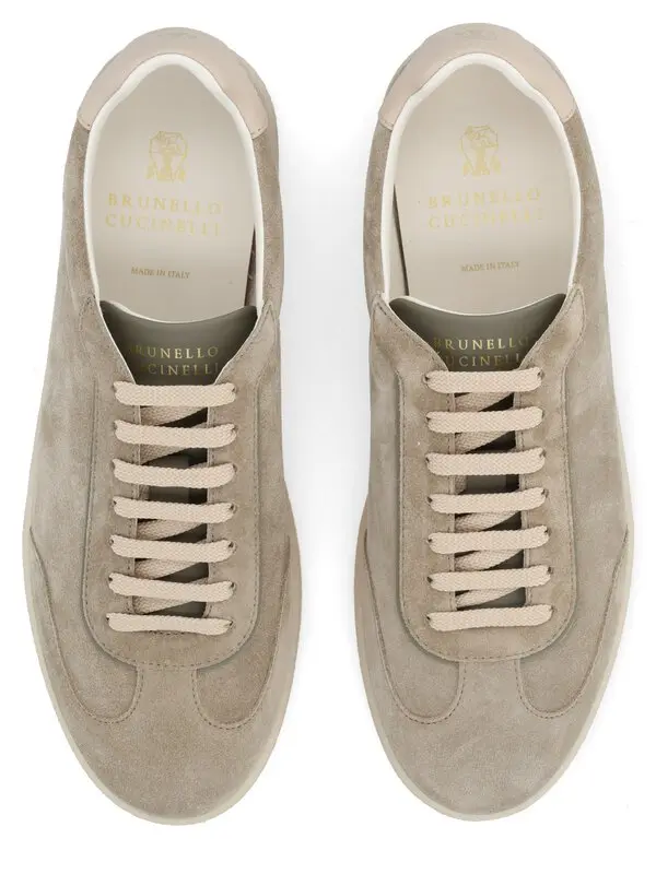Brunello Cucinelli Sneaker In Camoscio