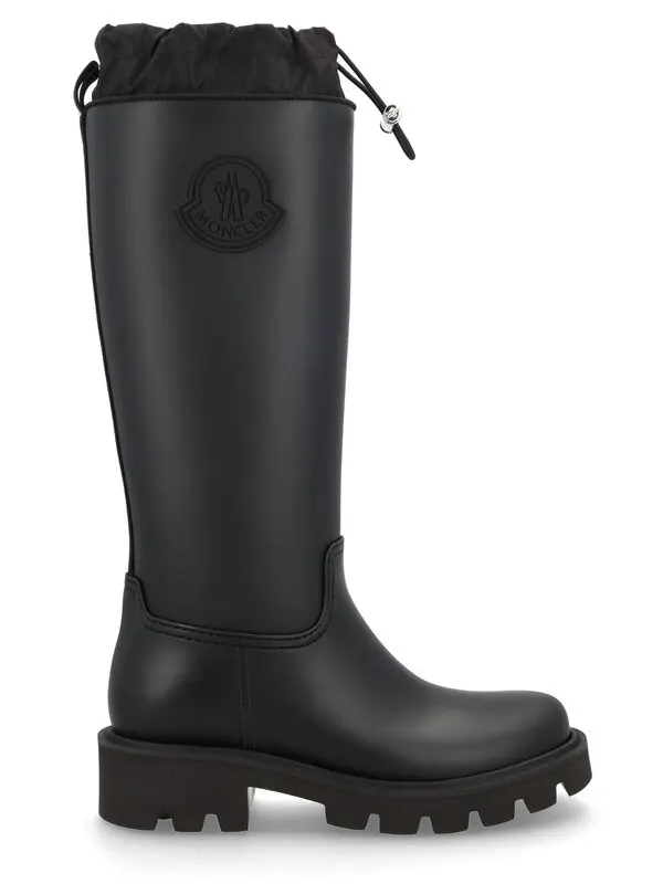 Moncler Kickstream High Rain Boots - Black