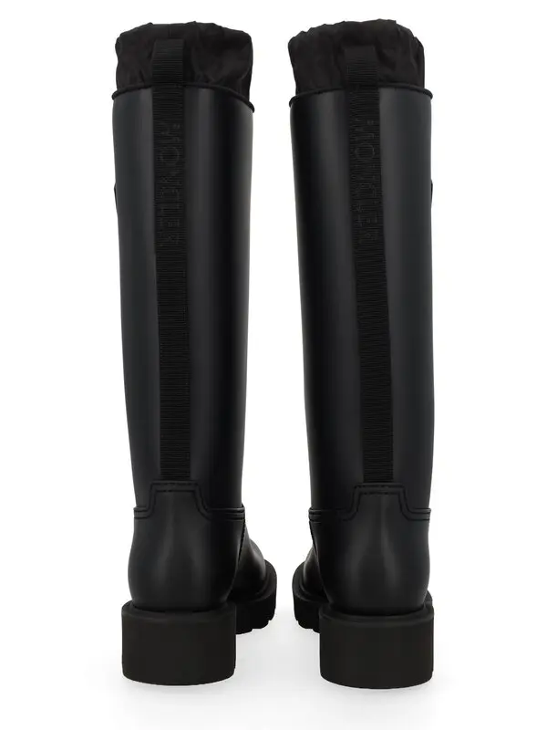 Moncler Kickstream High Rain Boots - Black