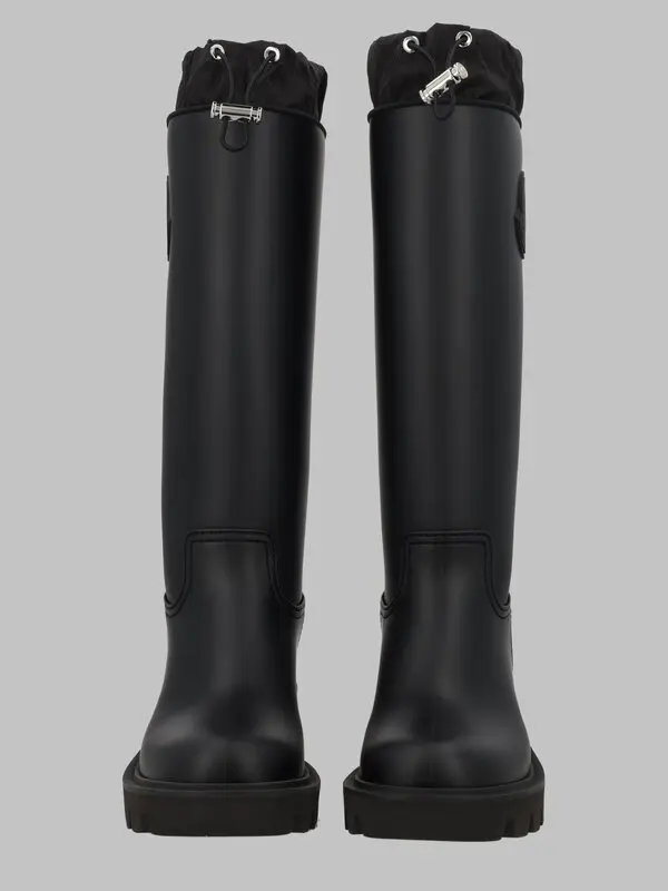 Moncler Kickstream High Rain Boots - Black