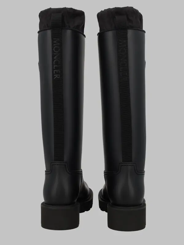 Moncler Kickstream High Rain Boots - Black