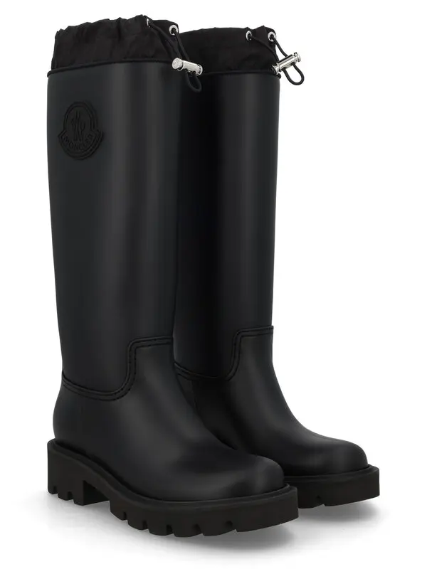 Moncler Kickstream High Rain Boots - Black