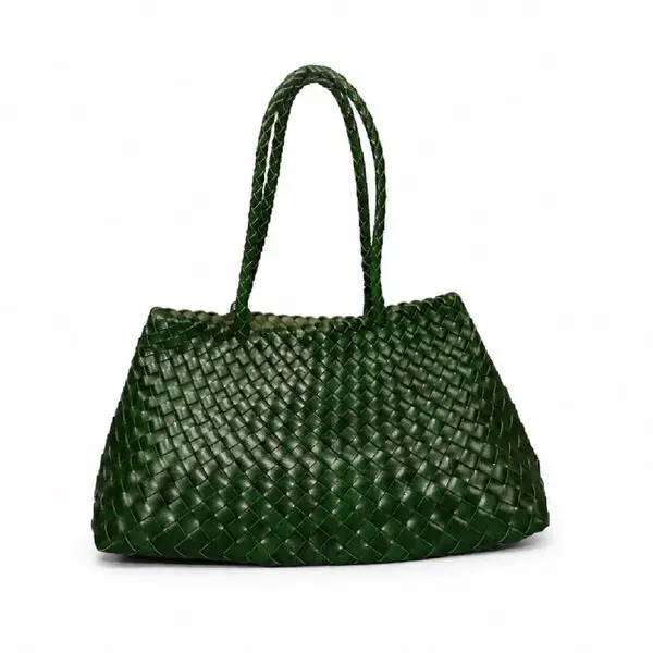 RIMINI Hand Woven Shoulder Bag - Green