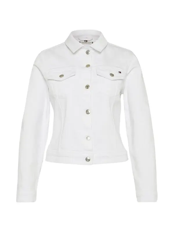 Tommy Hilfiger Light Cotton Blend Mini Coat - White