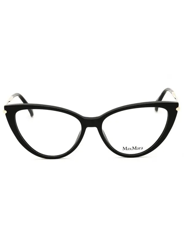 Max Mara Cat Eye Eyeglasses - Dark Havana/clear Demo Lens