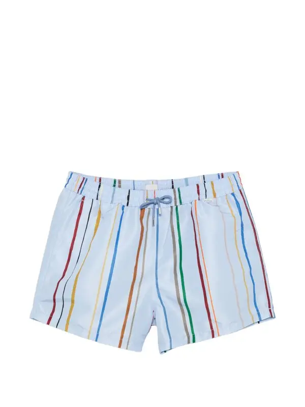 Paul Smith Mini Striped Drawstring Swimwear - Light Blue